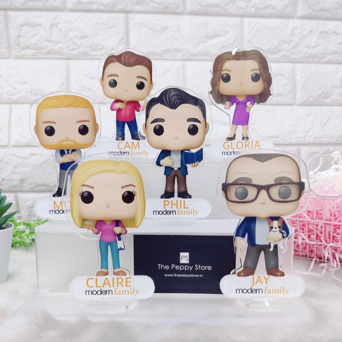 Modern Family Acrylic Figures (Select From Drop Down Menu)