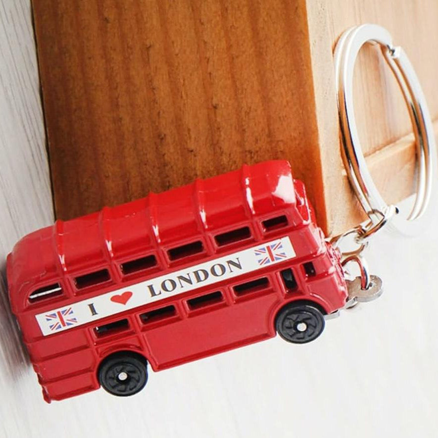 Buy I Love London - Bus Metal Keychain - The Peppy Store