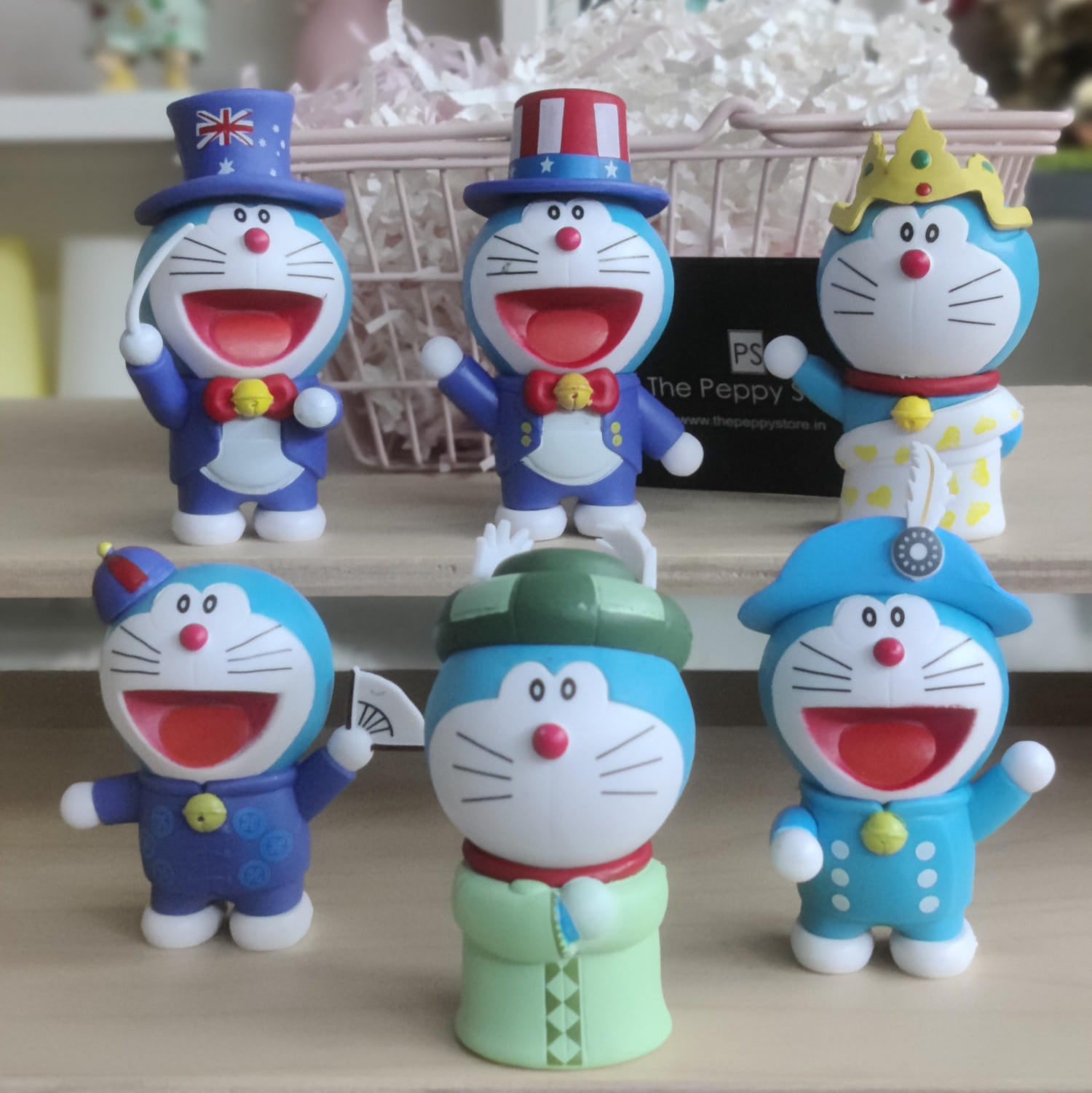 Buy Doraemon Figure Set of 8 - The Peppy Store