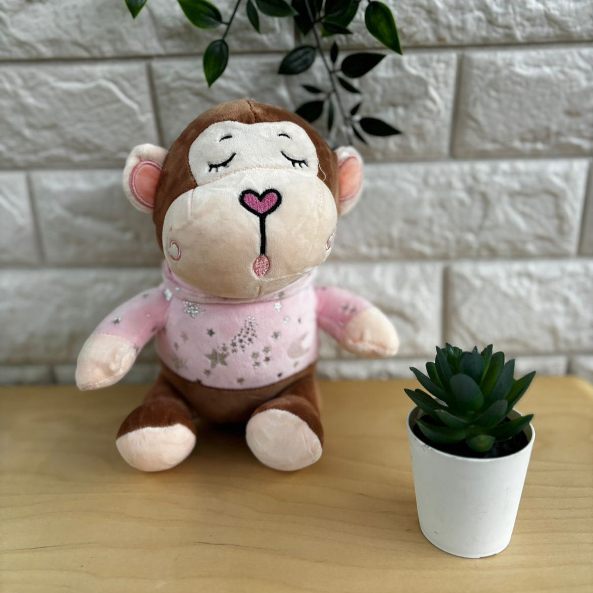 Buy Monkey Soft Toy - Grey - The Peppy Store