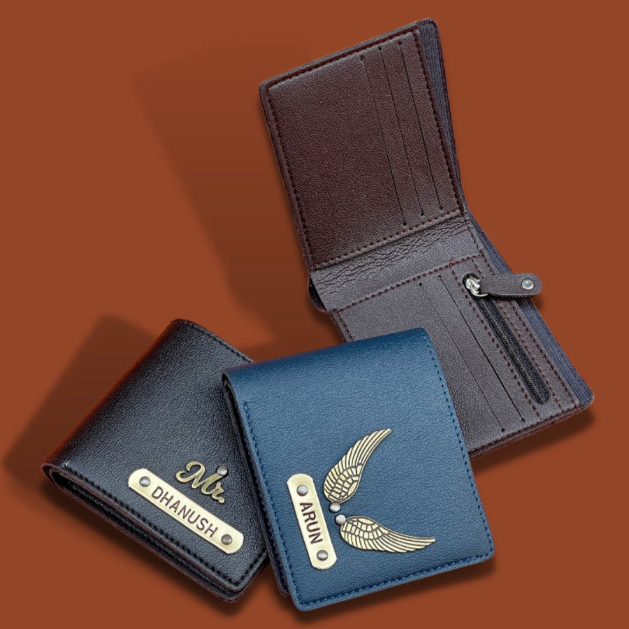 BUY Personalised Mens wallet with Charm 2.0 - THE PEPPY STORE
