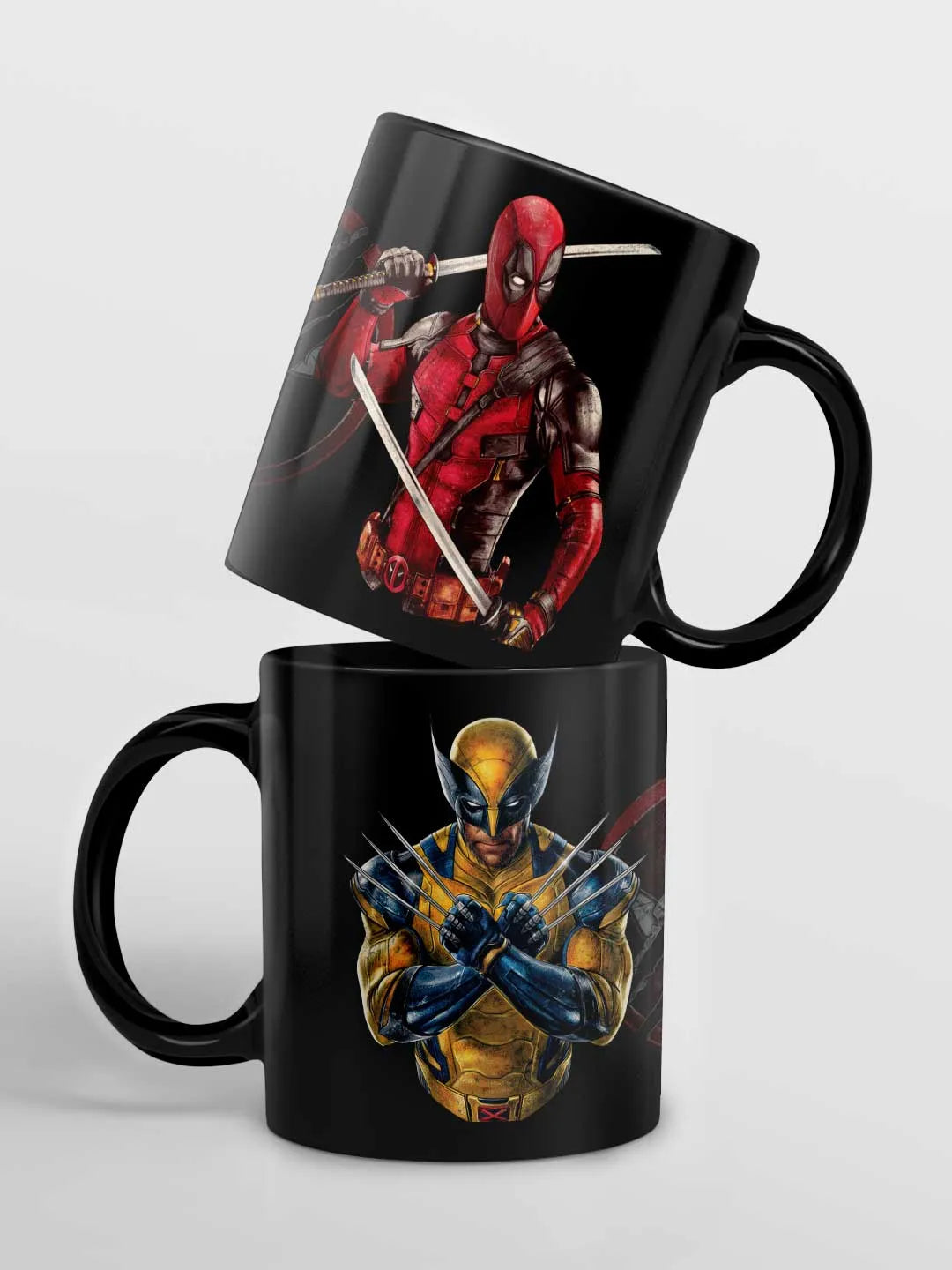 Buy Deadpool Wolverine 3D Black Ceramic Coffee Mug - The Peppy Store