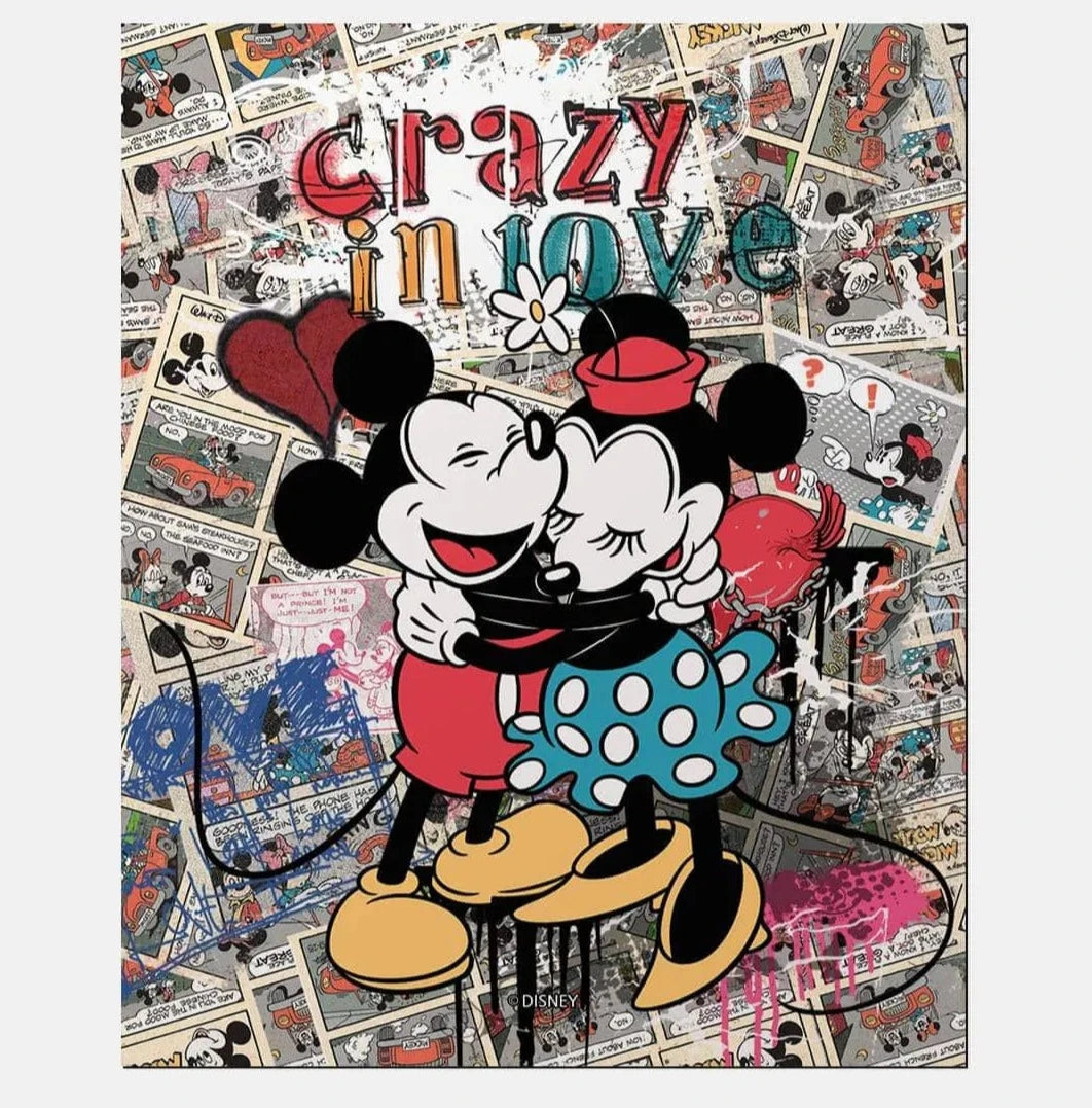 Buy Crazy In Love Mickey And Minnie Fridge Magnet - The Peppy Store