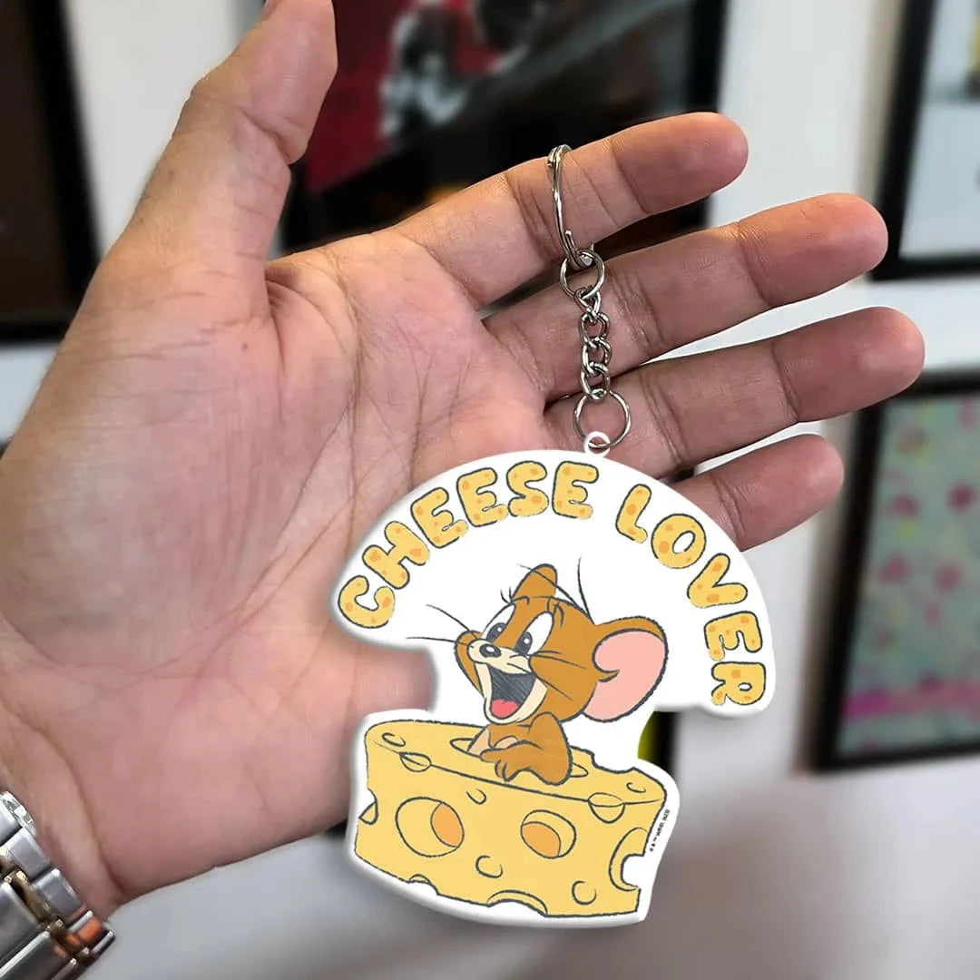 Buy Cheese Lover Jerry Acrylic Keychain - The Peppy Store