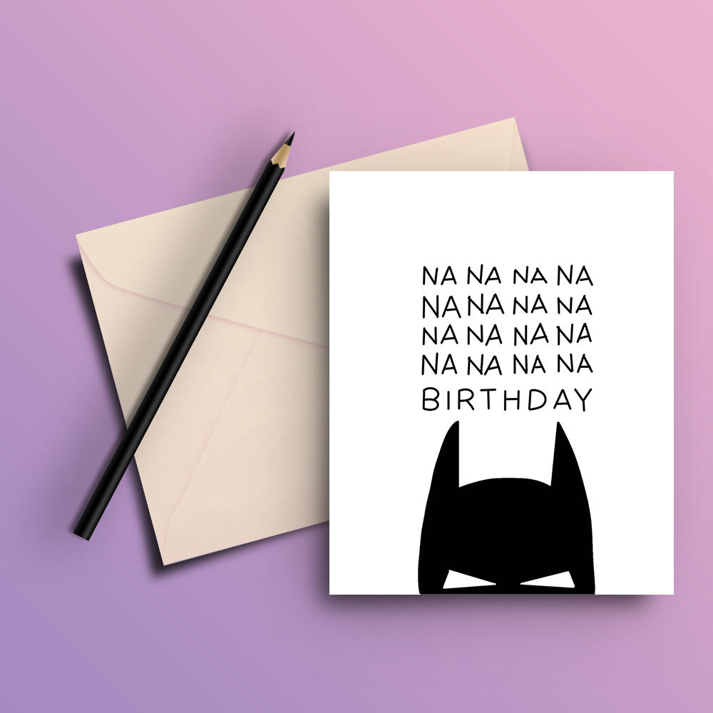 BUY Batman GREETING Card - THE PEPPY STORE