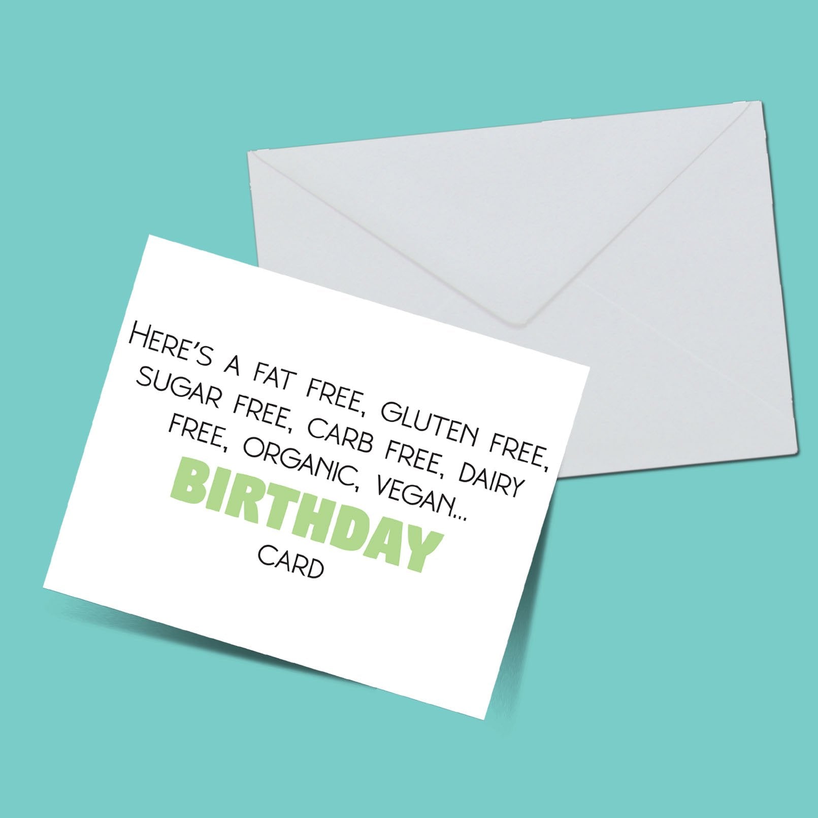 BUY Fat free GREETING card - THE PEPPY STORE