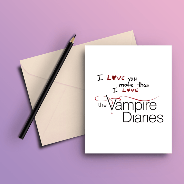 Vampire Diaries Valentines Day Cards